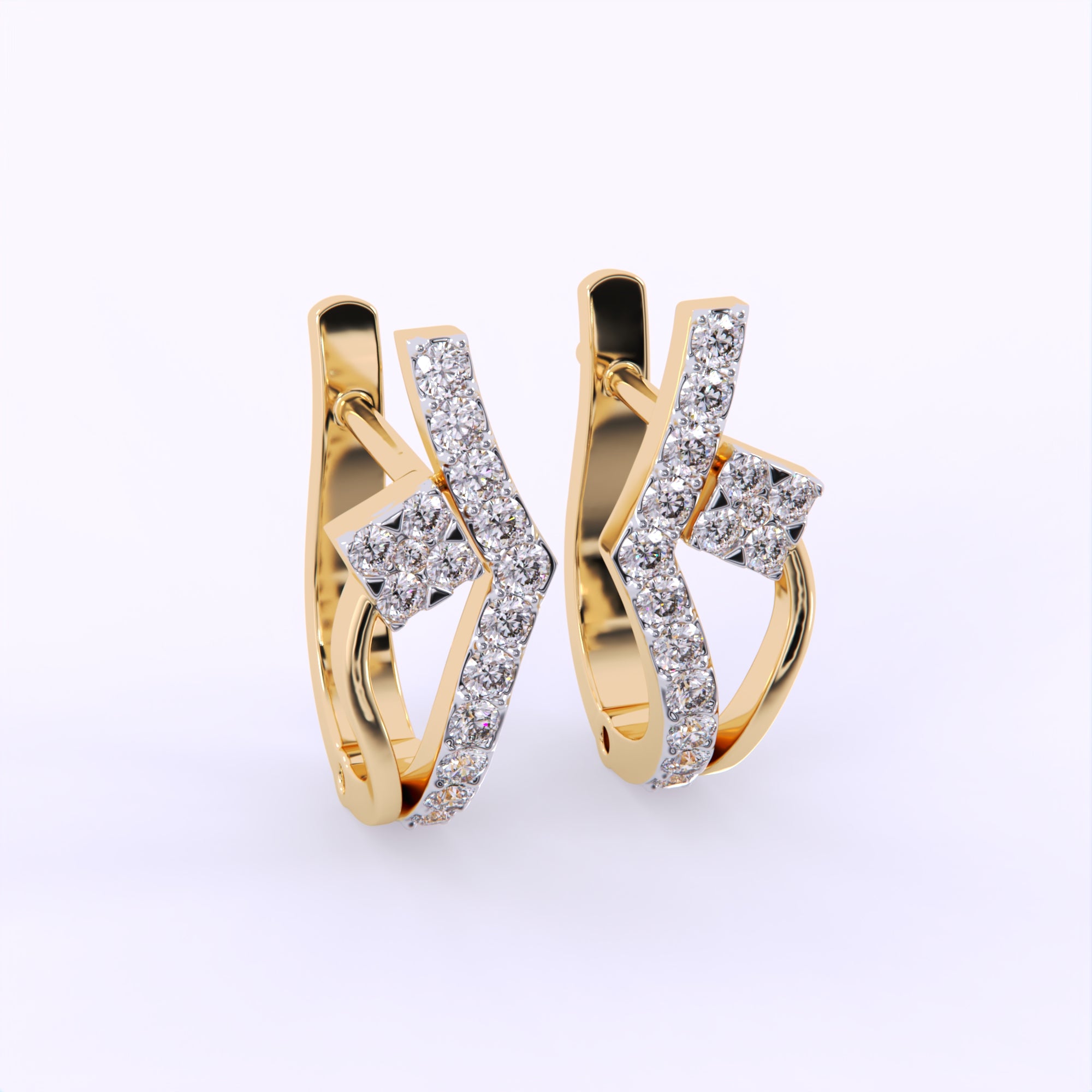 Buy Serenade Lab Grown Diamond Bali Earrings Online | Aurelia Diamonds